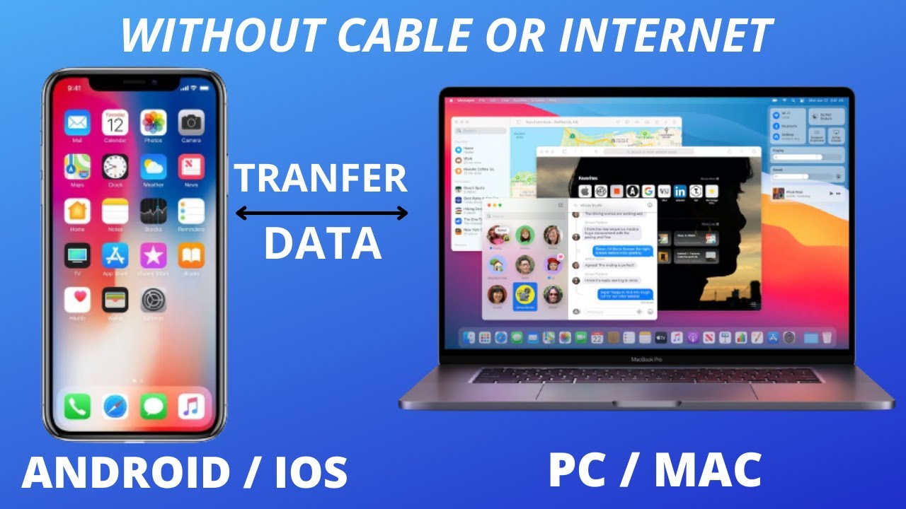 TRANSFER FILES DATA FROM ANDROID MOBILE TO PC WITHOUT CABLE OR INTERNET ...