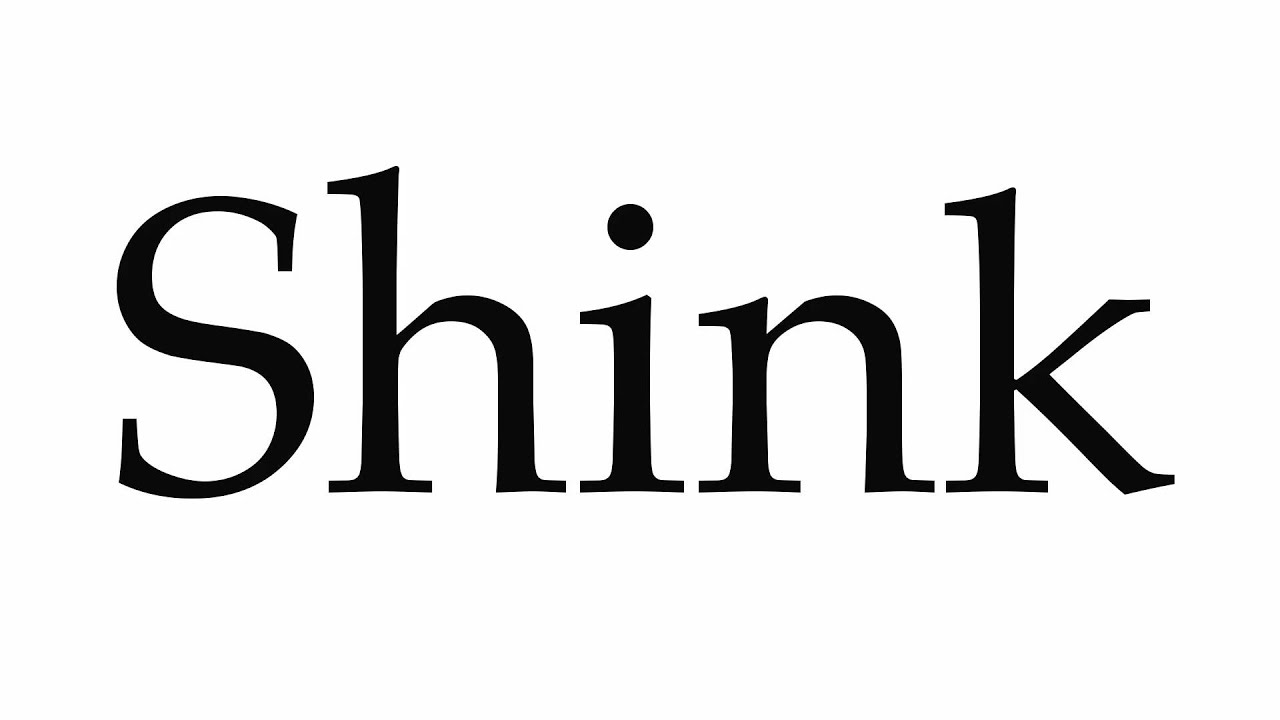How to Pronounce Shink - YouTube