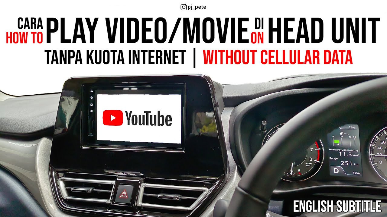 [ENG SUB] Cara Play Video di mobil tanpa kuota internet | How to play ...