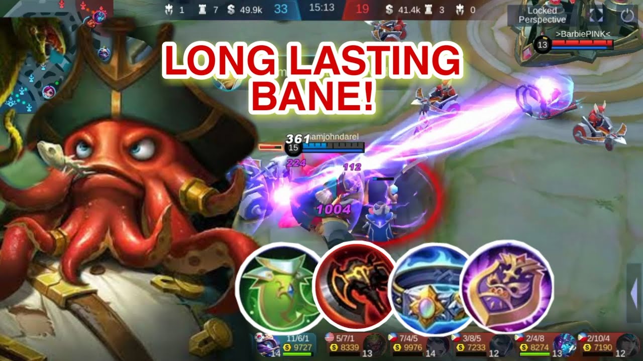 BANE TANK BUILD | DURABLE AND STRONGER BANE | MOBILE LEGENDS BANG BANG ...