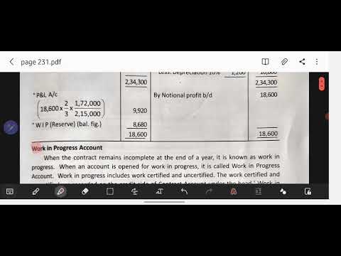 Work In Progress Account- Contract Costing - YouTube