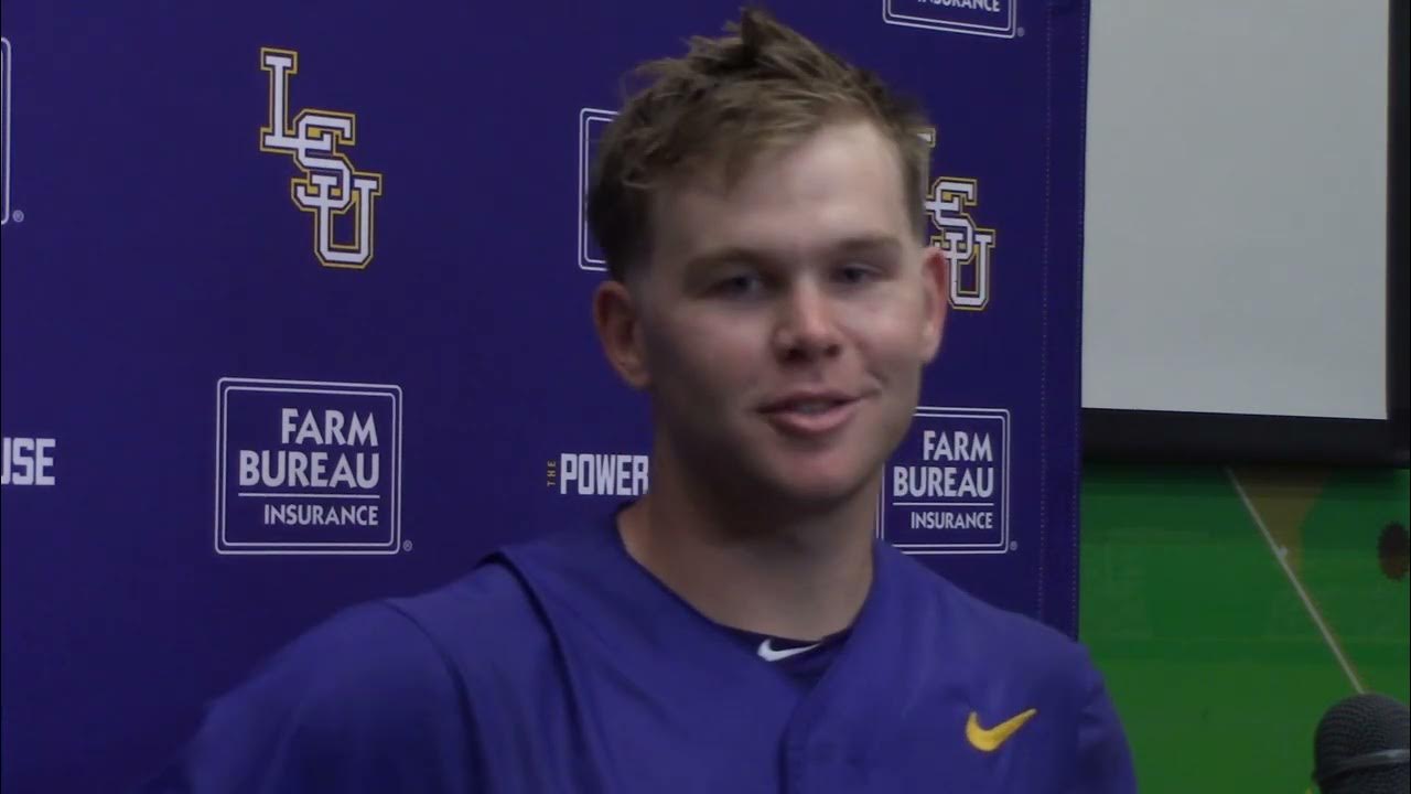 LSU catcher Brady Neal Grambling postgame interview - YouTube