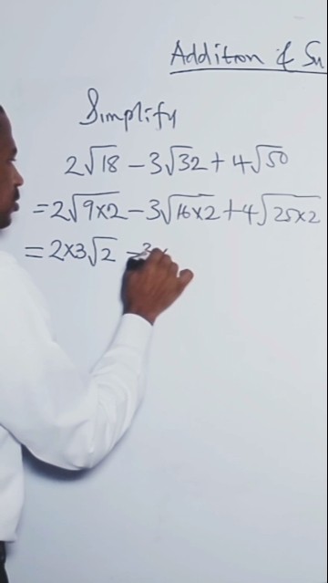 Addition And Subtraction Of Surds 3 #maths #surds #squareroots - YouTube