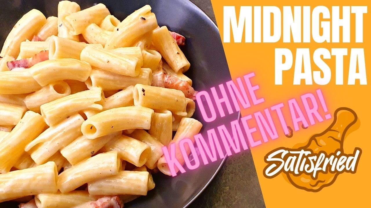 LATE NIGHT PASTA "Alla Panna" Midnight Snack - Silent Cooking - YouTube