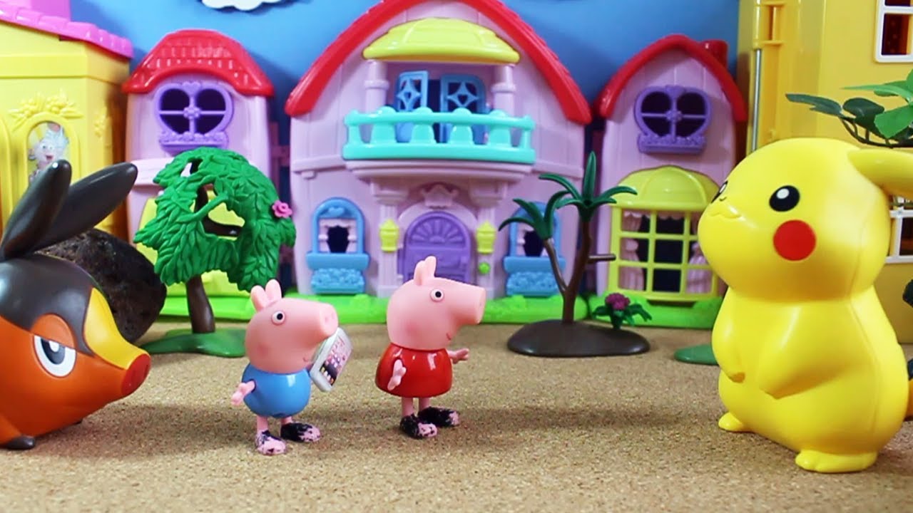 Peppa Pig Escolhe Pikachu no Jogo Pokémon!! Em Português! - YouTube