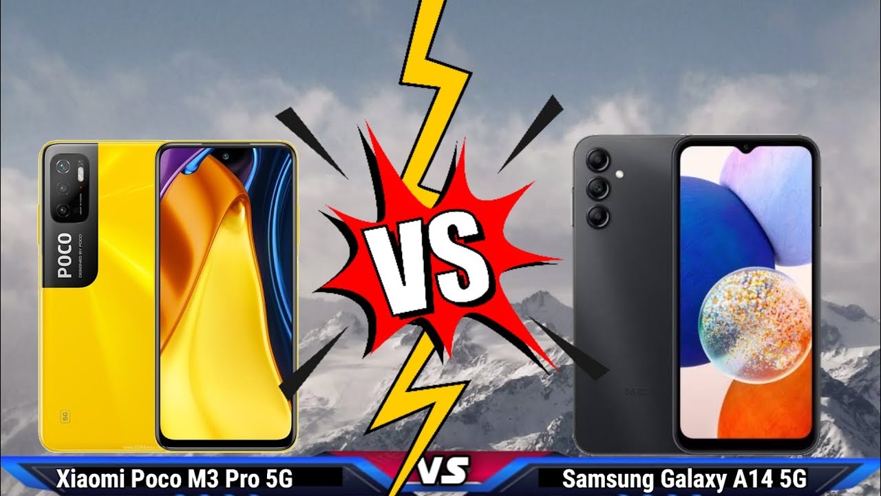 Samsung Galaxy A14 5G vs Xiaomi Poco M3 Pro 5G vs - YouTube