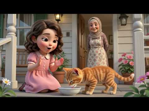 Aç Kalan Kedicik | Hayvanlar 3D Çizgi Film | Çocuklar için Eğitici Animasyon