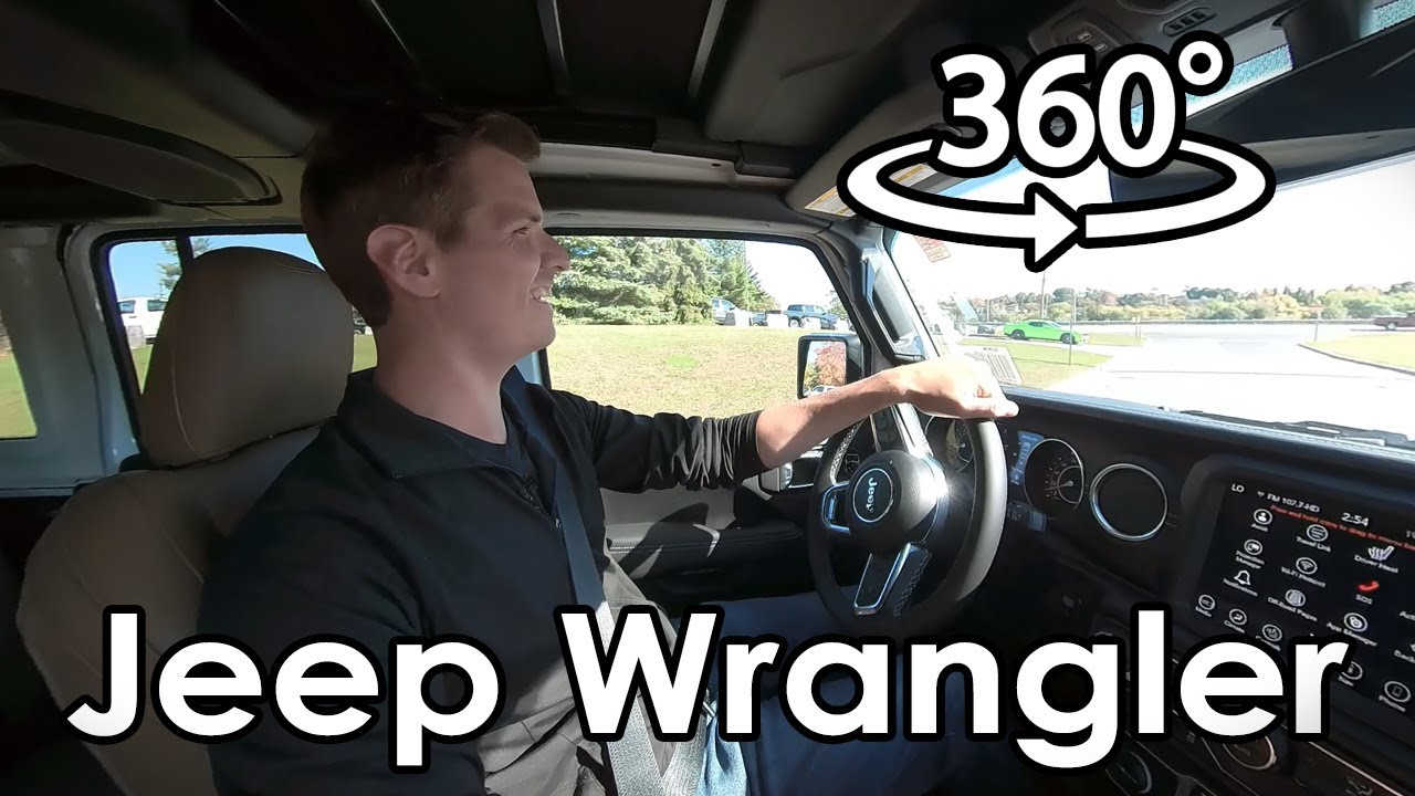 Driving the Jeep Wrangler in 360 VR - YouTube