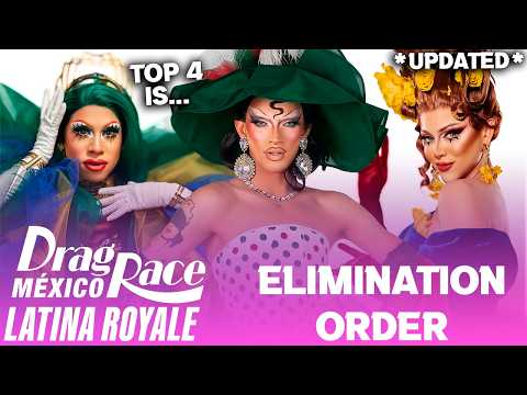 Latina Royale S1 *UPDATED* Elimination Order & Top 4 - Drag Race México
