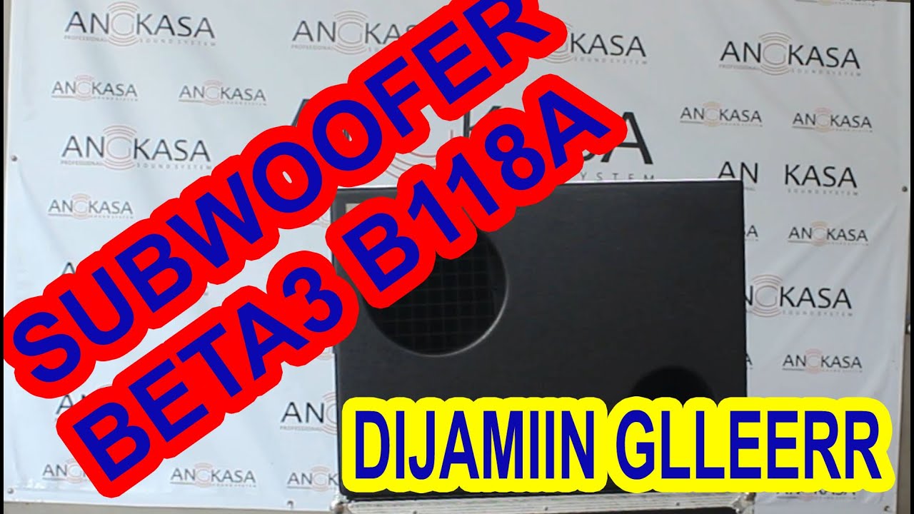 review Subwoofer beta3 B118a 500 watt - YouTube