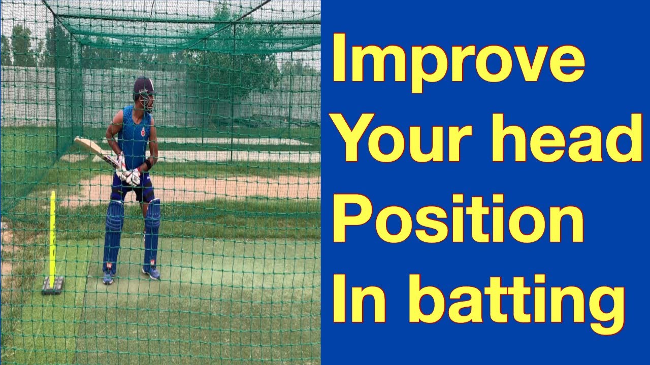 Cricket batting - How important is head position ? - YouTube