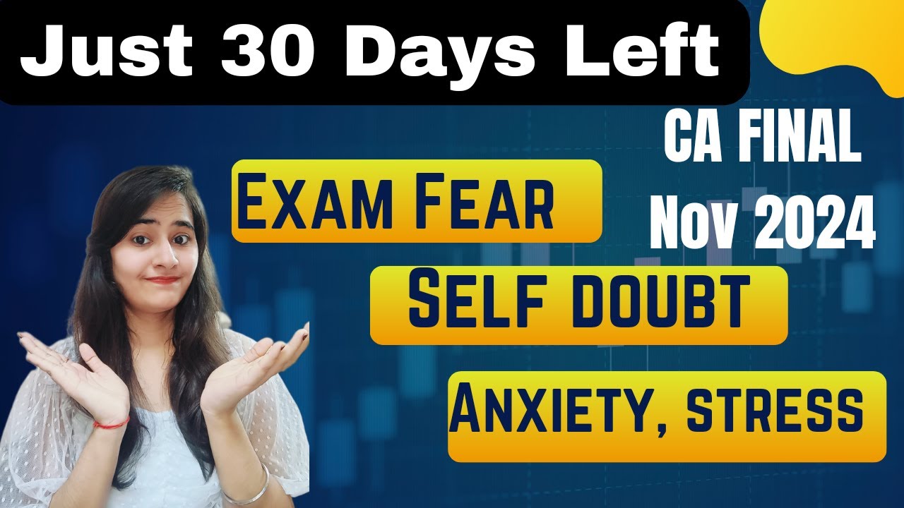 How to deal with Exam stress, self doubt, anxiety 😧 - YouTube