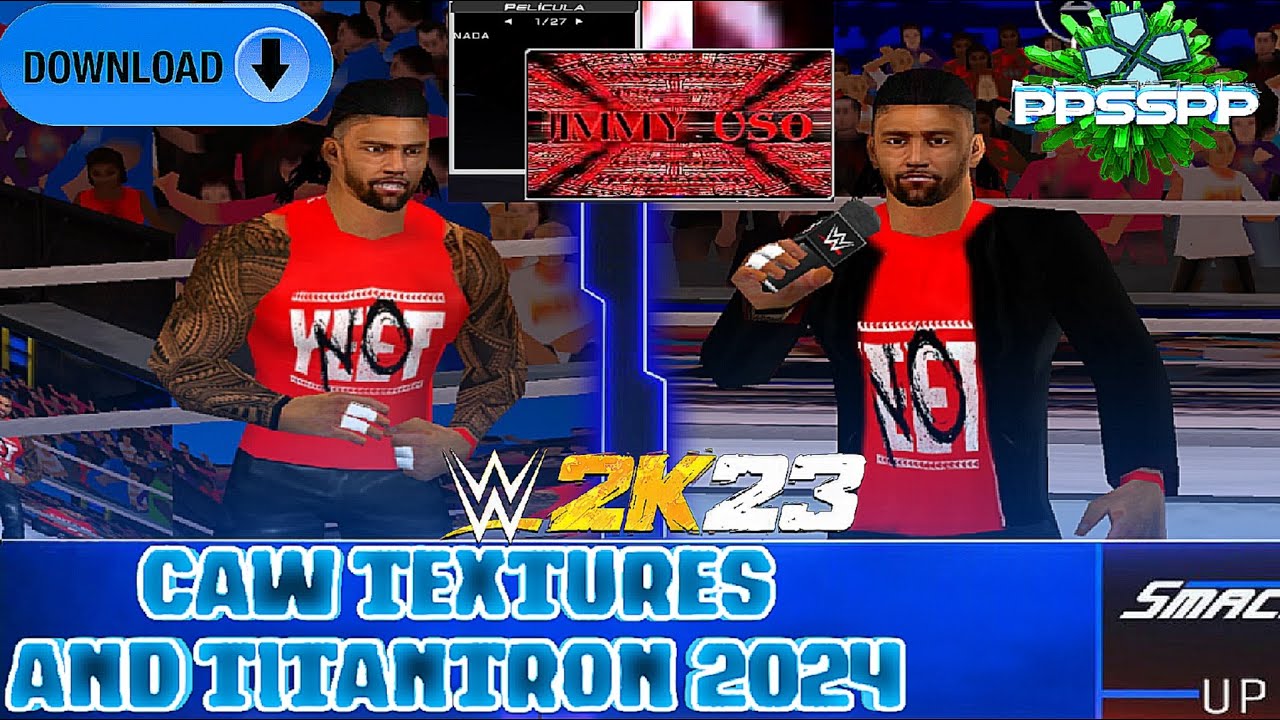 Jimmy Uso Caw Textures and Titantron 2024 for 2K23/SVR 2011 PPSSPP ...