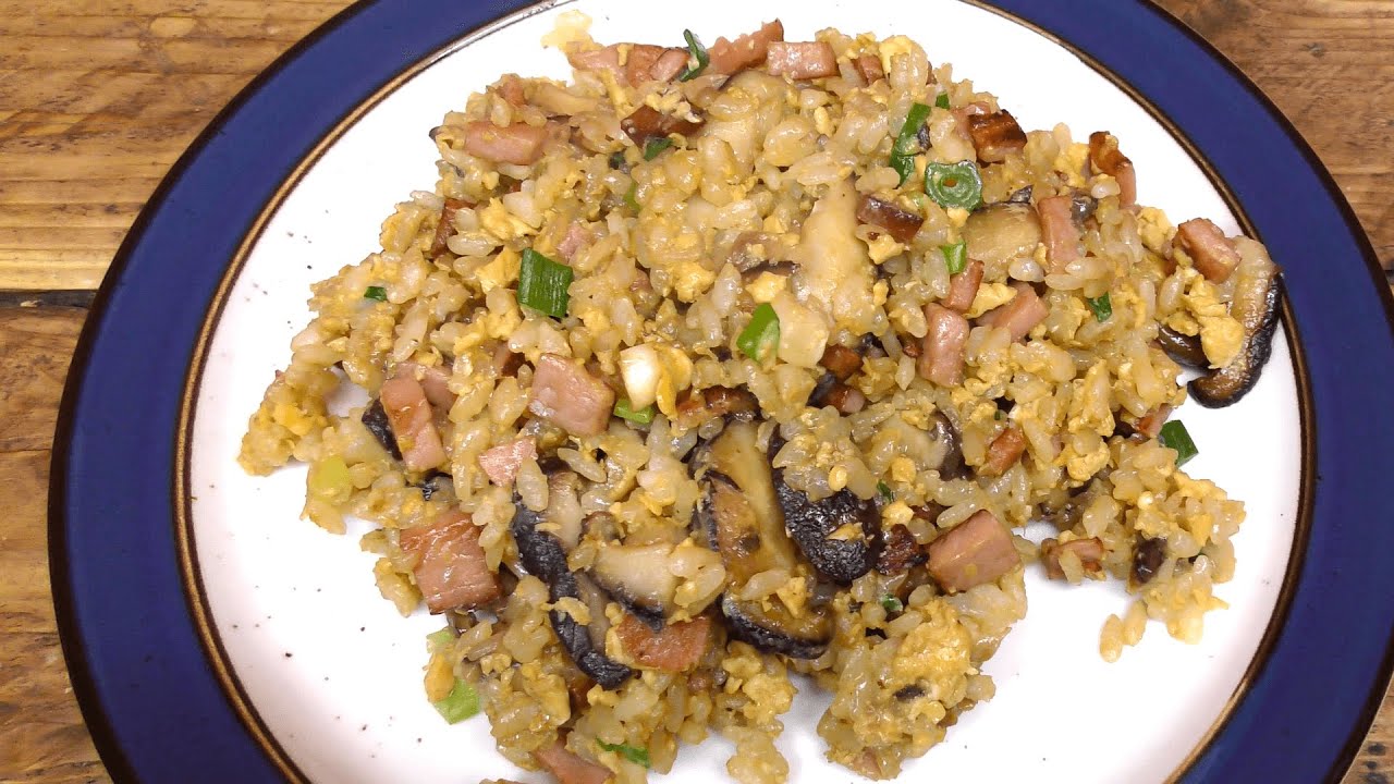 How To Make Shiitake Yakibuta Chahan (Mushroom & BBQ Pork Fried Rice ...