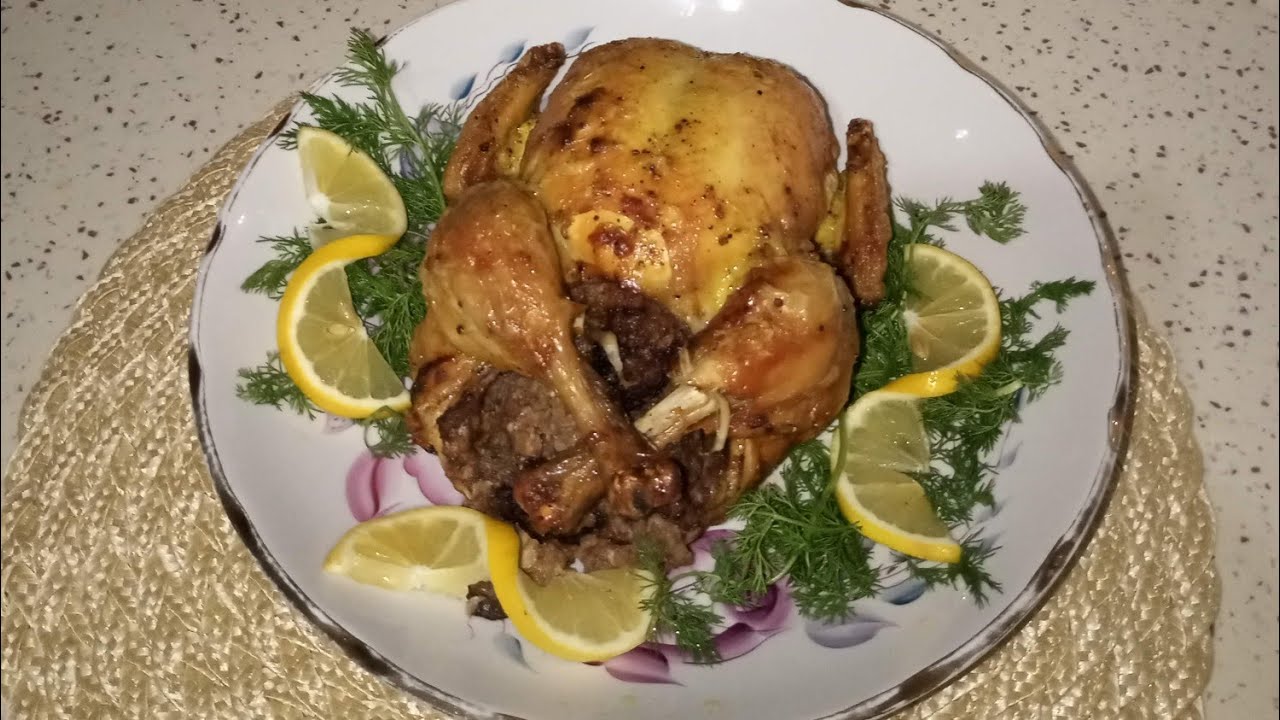 Toyuq ləvəngisi.Sobada toyuq. İçi doldurulmuş toyuq. Tavuk levengi 🍗🍗# ...