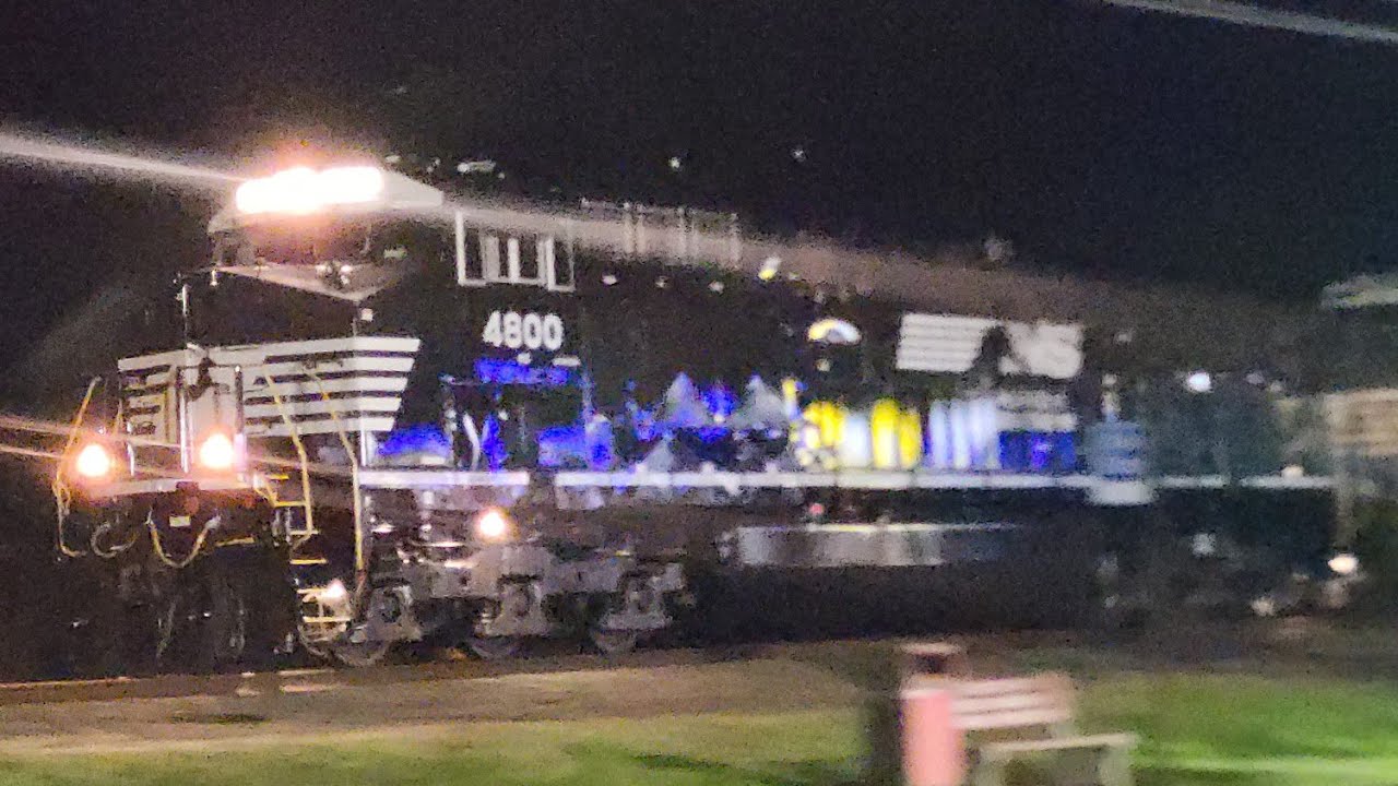NS 4800 Leads 10K w/ Lots of Unique Rolling Stock Through Creighton, PA ...