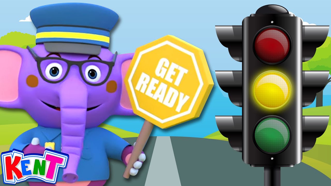 Traffic Lights Song + More Nursery Rhymes For Kids By Kent The Elephant ...