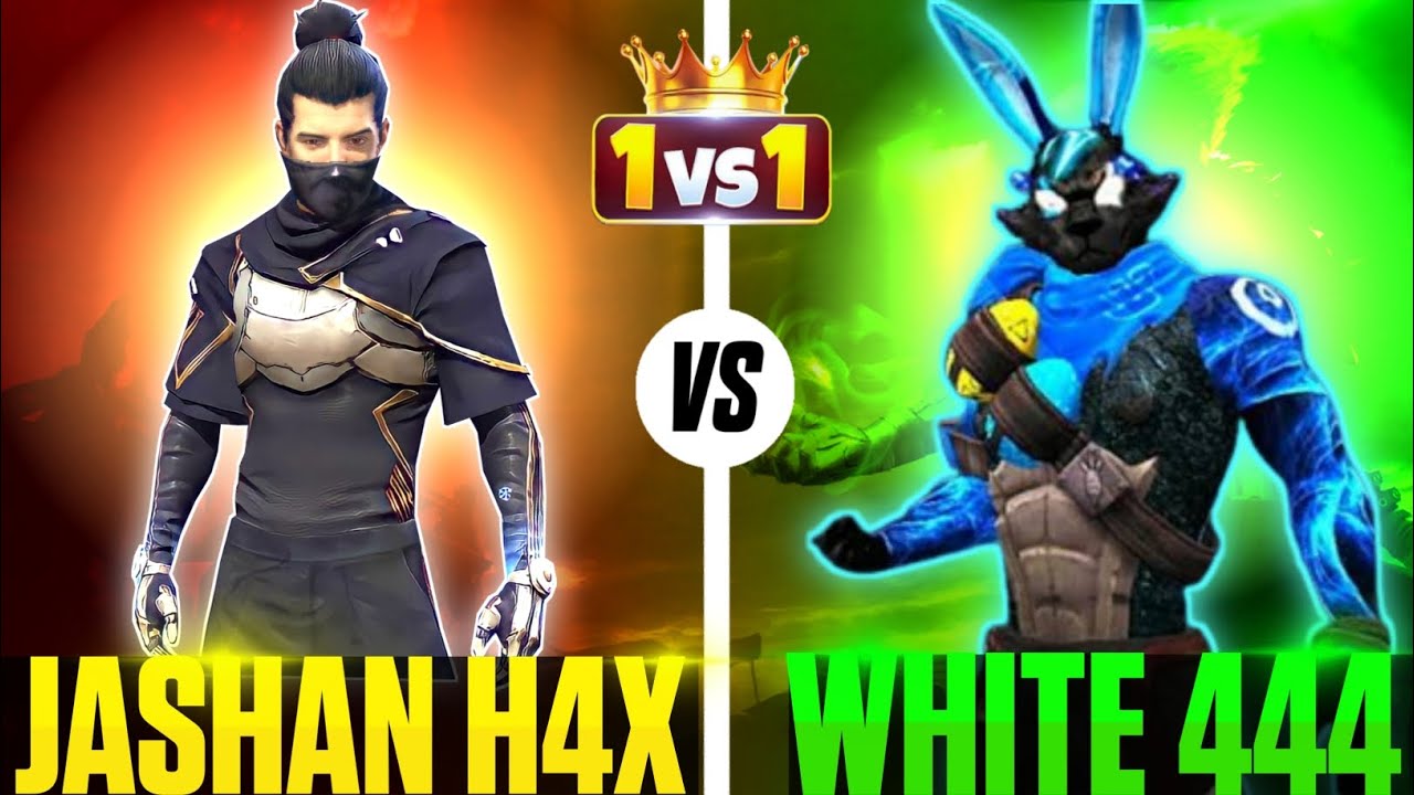 JASHAN H4X VS @WHITE444YT 1 VS 1 CUSTOM GARENA FREE FIRE MAX - 😂🤬-para ...