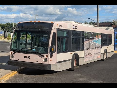 🚌 Exo Le Richelain Nova Bus LFS 309418 line 321 to La Prairie full ride ...