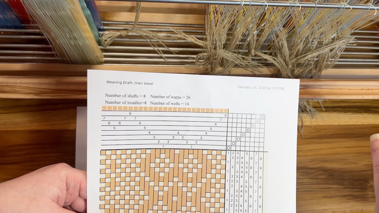 Weaving Math and Pattern Drafts HD 720p - YouTube