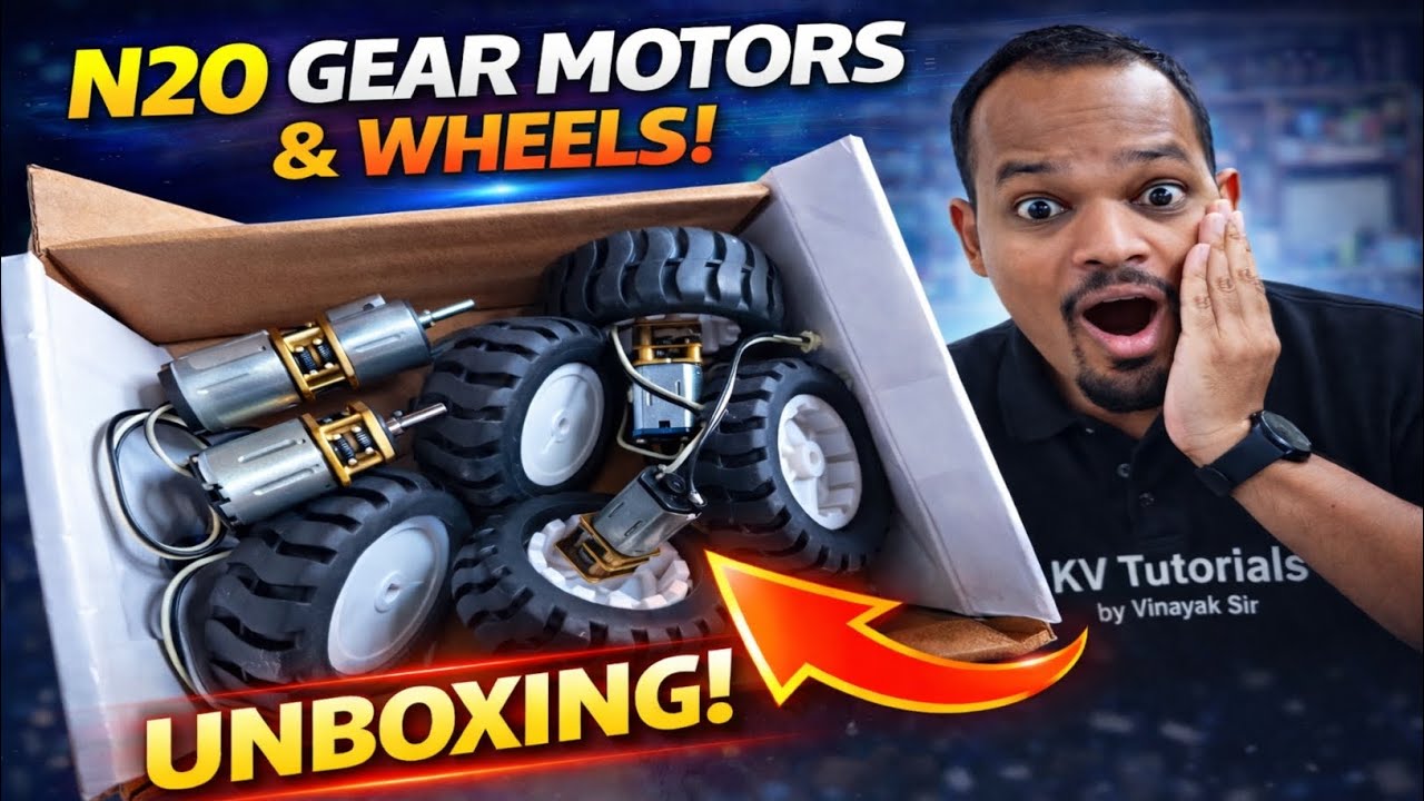Unboxing Of N20 Gear Motors And Wheels | N20 Micro Gear Motors And ...