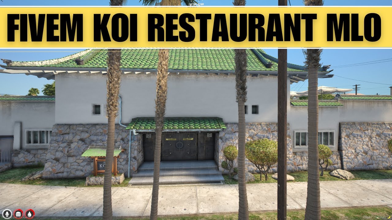Fivem Koi Restaurant MLO Interior & map for Roleplay | FiveM Mlo - YouTube