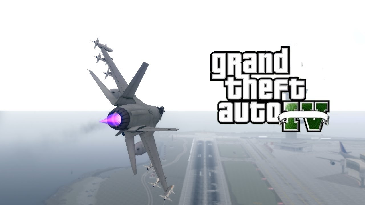 Grand Theft Auto IV [V Style] - Fighter Jet P-996 |HD| - YouTube
