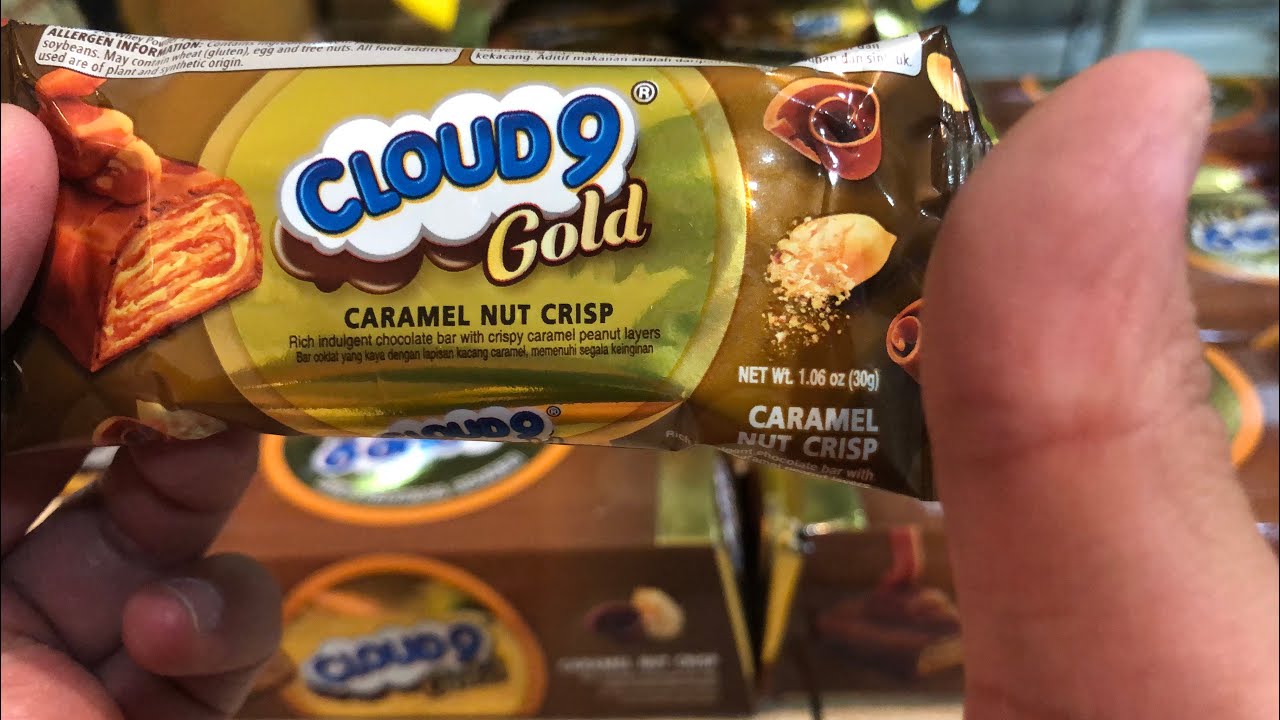 Unboxing Cloud 9 Gold Caramel Nut Crisp 30g - YouTube