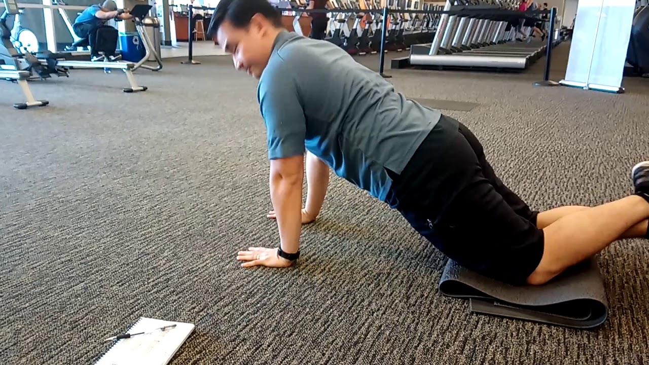 Kneeling Plank Walk outs - YouTube