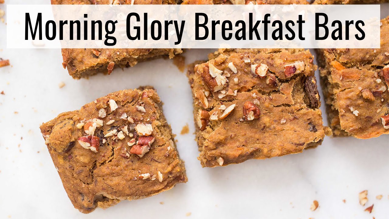 Morning Glory Breakfast Bars | Healthy Breakfast Ideas - YouTube