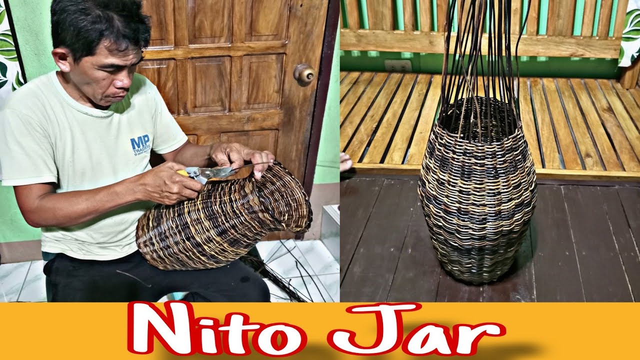 Weaving Basket | Weaving A Native Nito Jar - YouTube