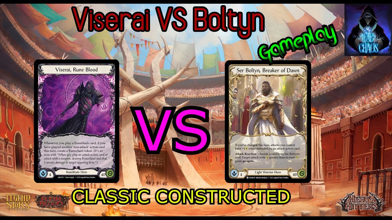 Viserai VS Boltyn Classic Constructed Gameplay. FaB Chaos - YouTube