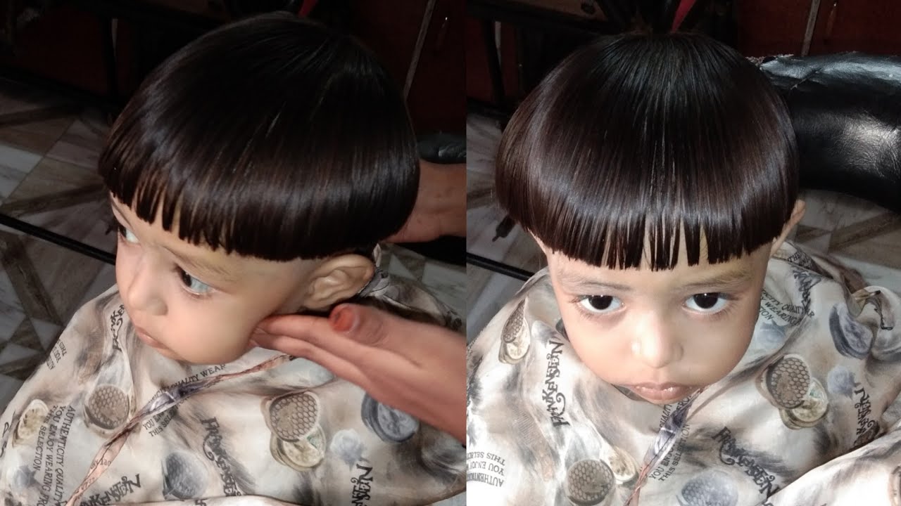 Cutting hair tutorial ll Easy mini baby hair cutting ll Baby hair ...