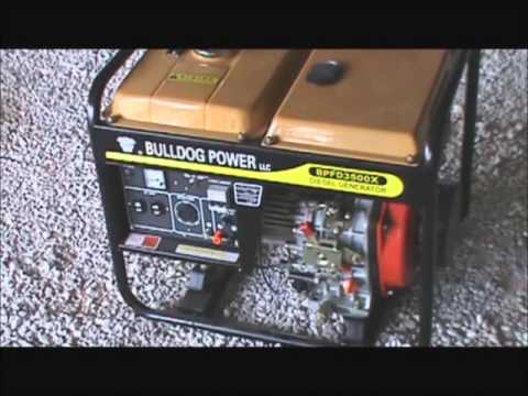 Bulldog Power Diesel Generator 3500X, 6500X How To Video - YouTube