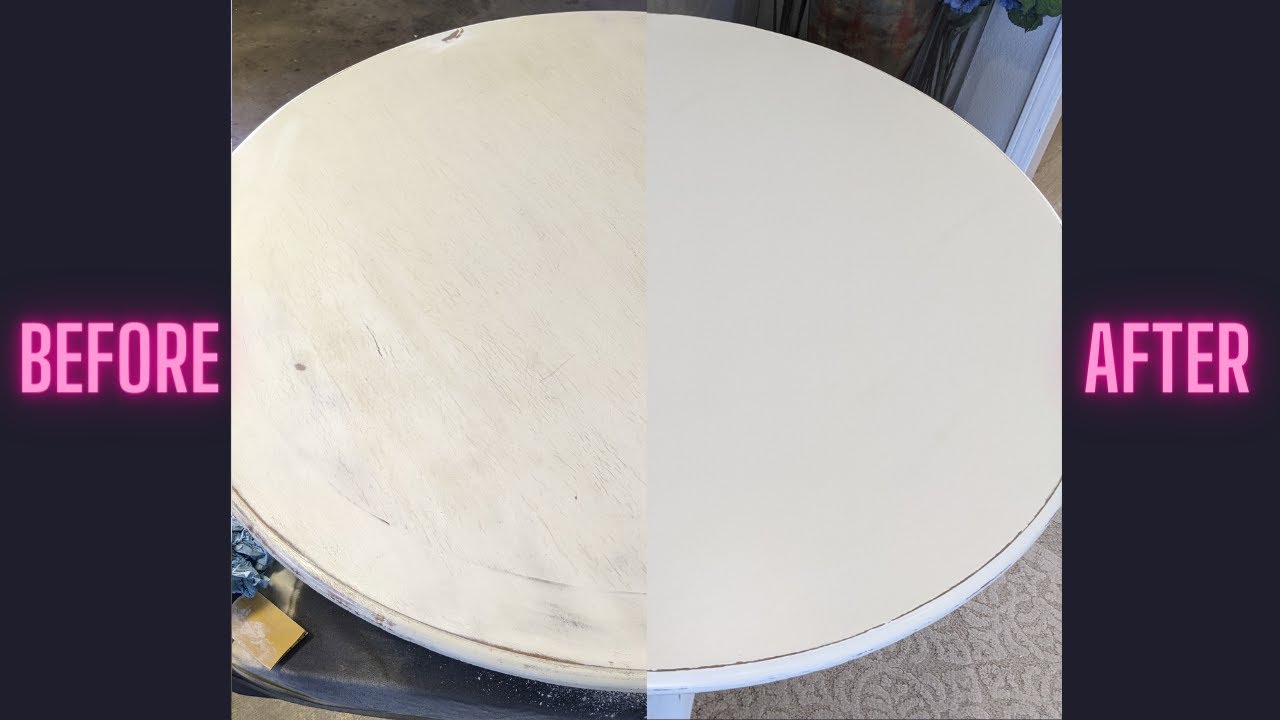 Color Matching And Painting A 20 Year Old Table Top - YouTube