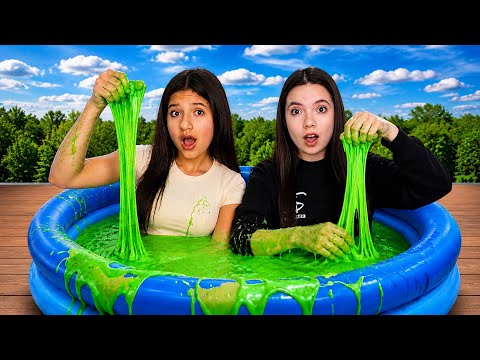 LLENAMOS UNA ALBERCA DE SLIME 💚