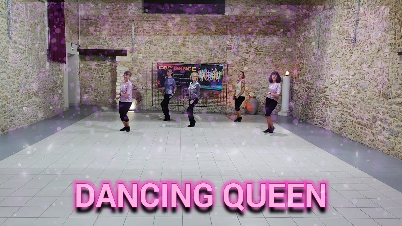 DANCING QUEEN Line Dance (DEMO & TEACH) - YouTube