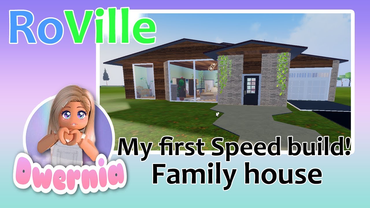 My FIRST Family house Speed build in Roblox Roville only 20K on the ...