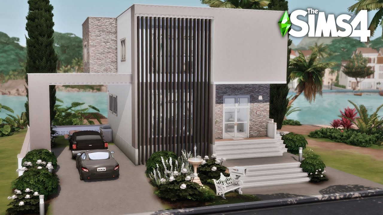 🏡Creating a Chic Modern Home Sims 4 Speed Build - YouTube