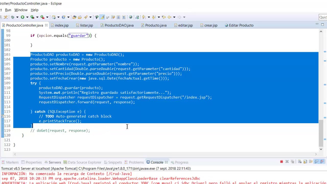CRUD Java Web, Maven, JDBC, MySQL, Boostrap: Parte VIII editar ...