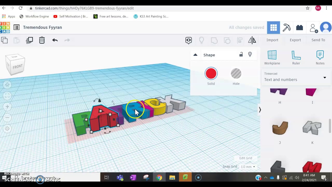Keychain TinkerCad YouTube keychain-tinkercad-youtube
