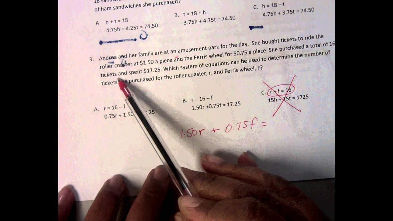 How to write system of linear equations from a word problem - YouTube