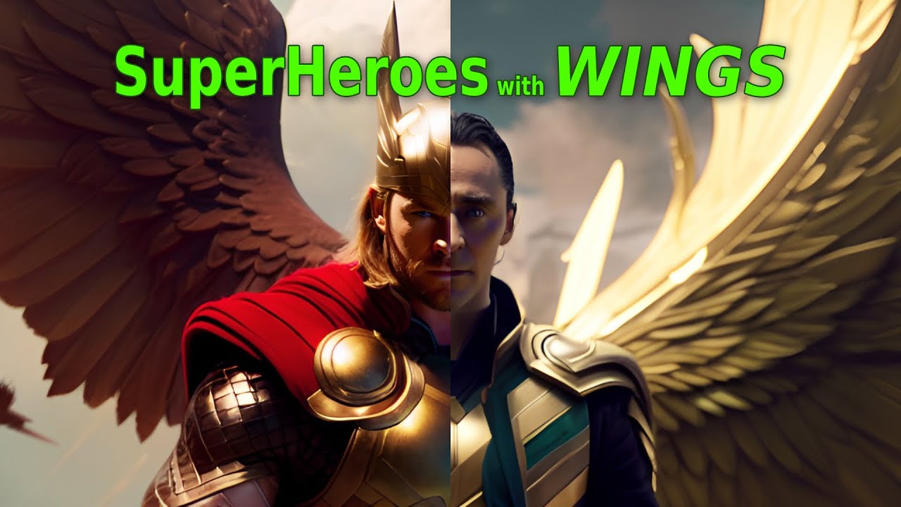 Marvel Characters with WINGS - Ai Art - YouTube