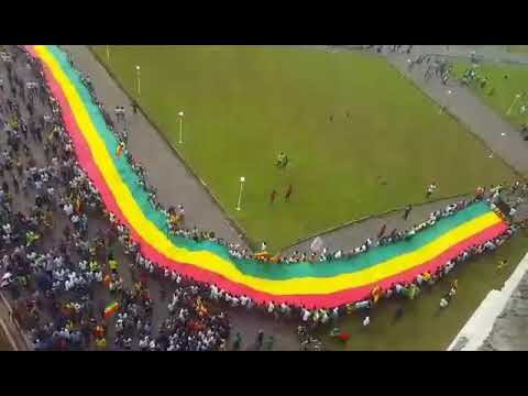 The longest flag in the world, Bahir Dar #Amhara, Ethiopia - YouTube