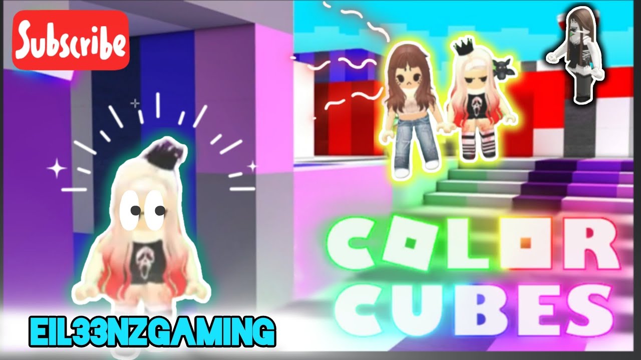 Color Cubes Gameplay ROBLOX Painting Cubes to WIN - YouTube