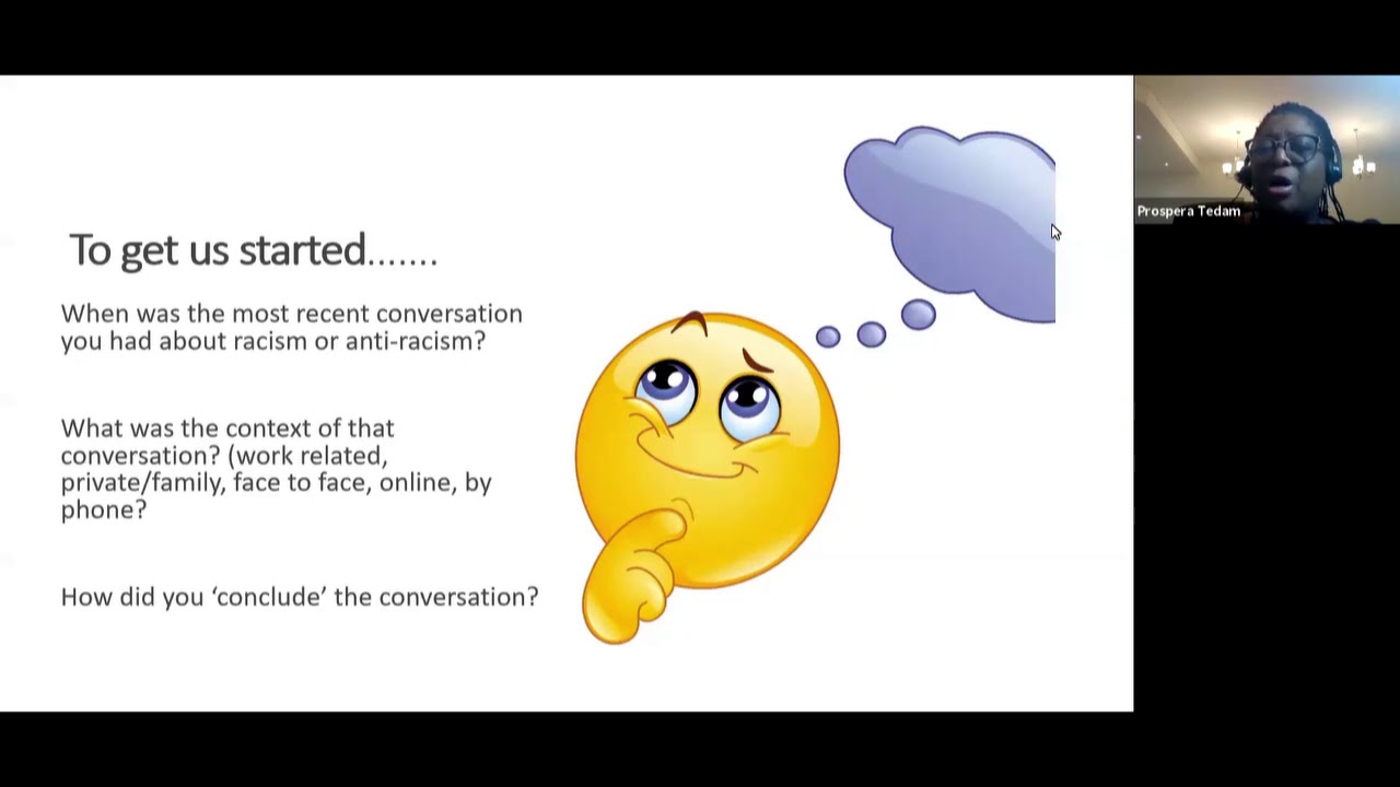 Anti-racist social work: Continuing the conversation. Led by Dr ...