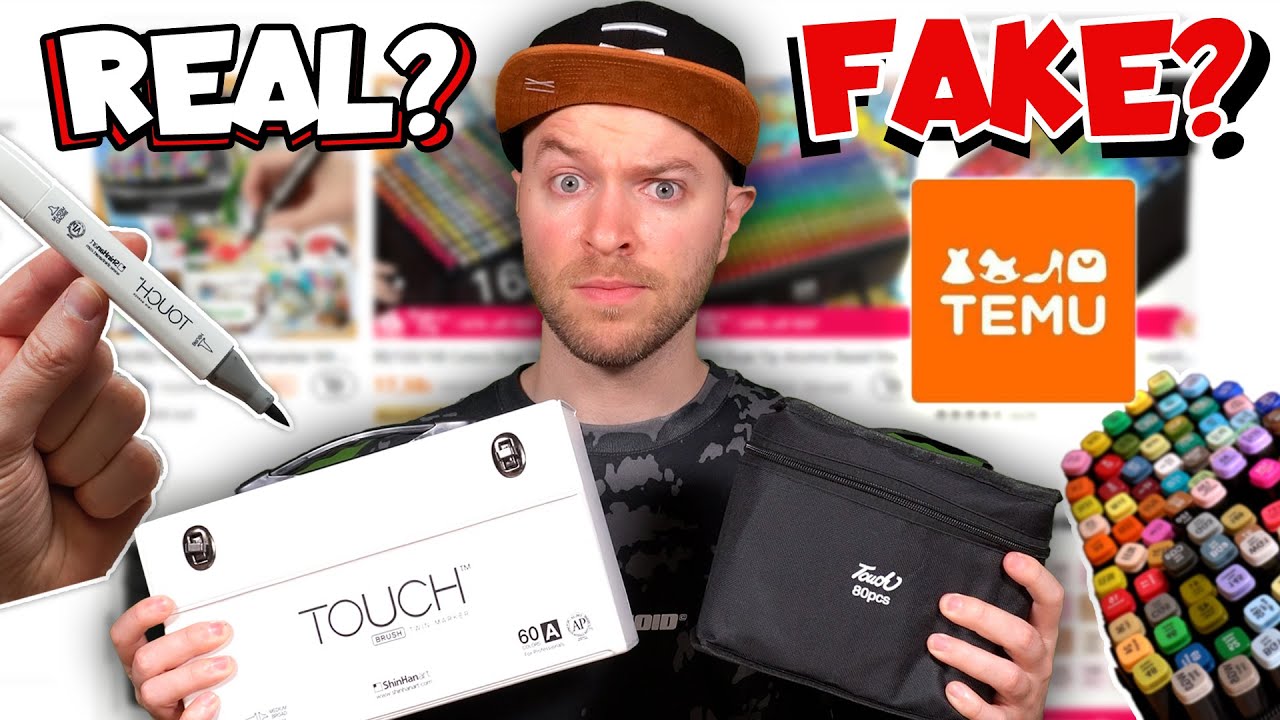 I Tested FAKE Temu Markers vs The REAL Originals... - YouTube