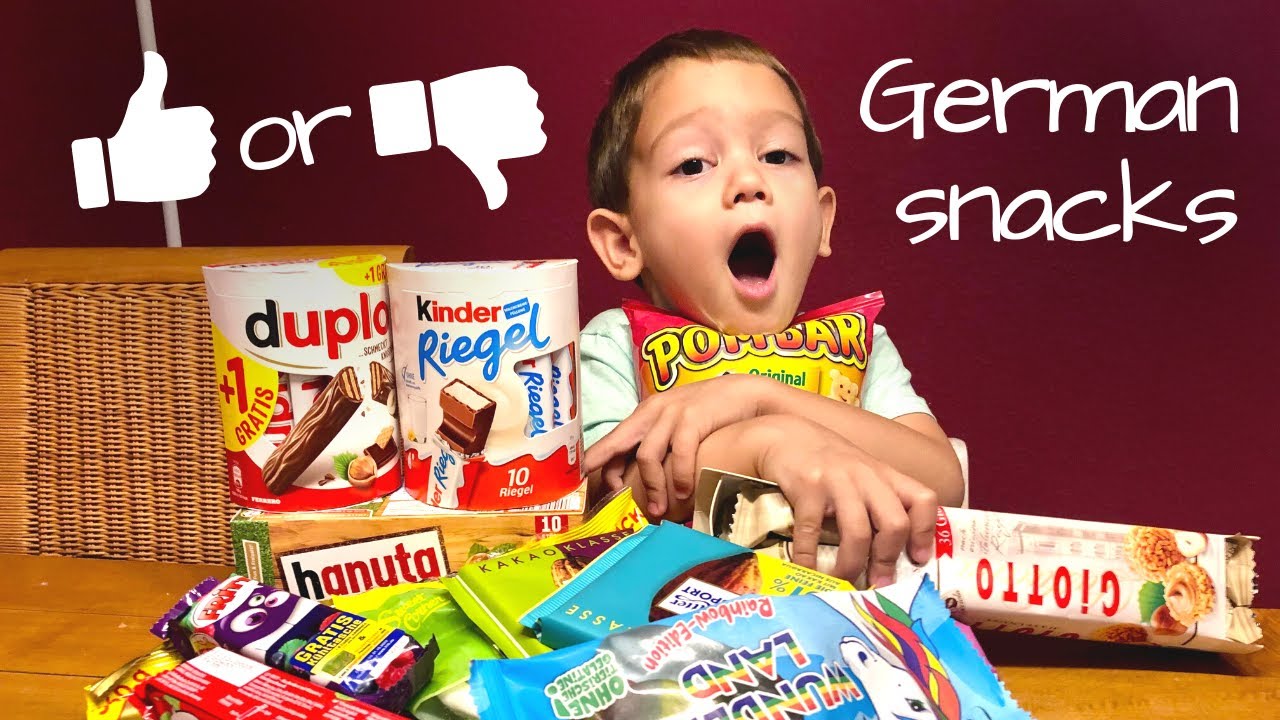 Let's eat GERMAN SNACKS and rating by Tim - YouTube