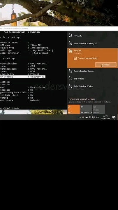 hack wifi password using CMD #hacker - YouTube