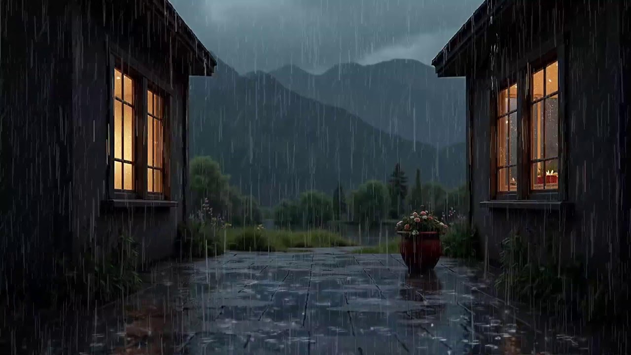 Rainy Night & Warm Lights | Cozy ASMR for Sleep - YouTube